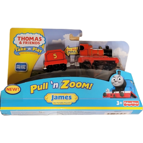 Thomas & Friends | Toys | Thomas Friends Take N Play Pull N Zoom James ...